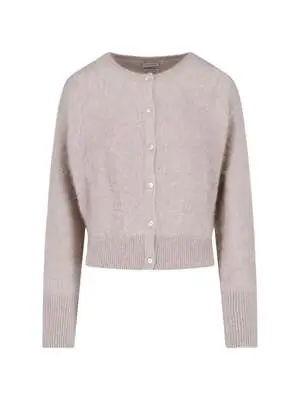 ALMADA Button-front Cropped Cardigan Sweater
