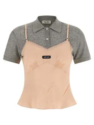 Miu Miu V Neck Tops