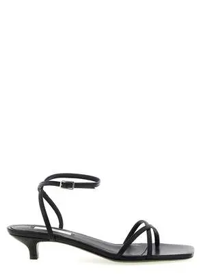 TOTEME Letaher Crossover' Sandals - Black