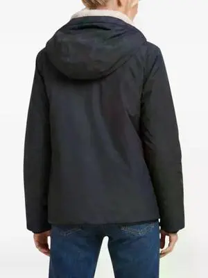 K-WAY Marlette Twill Hooded Jacket - Grey