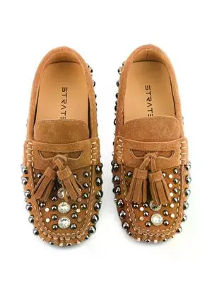STRATEGIA SHOES Mykonos Embellished Tassel Loafers