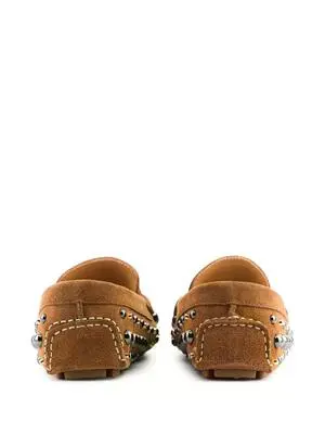 STRATEGIA SHOES Mykonos Embellished Tassel Loafers - Brown