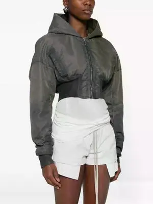 Rick Owens Cropped Hooded Jacket