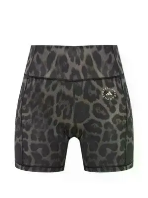 Adidas By Stella McCartney X Stella Mccartney Leopard-print Cut-out Mini Dress