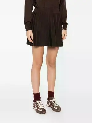 MC2 SAINT BARTH Pleated Knitted Skirt