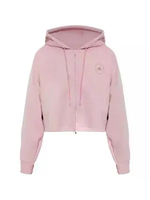 Adidas By Stella McCartney X Stella Mccartney Logo-print Zip-up Hoodie