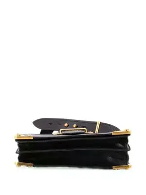 Prada Cahier Leather And Saffiano Leather Large Crossbody Bag
