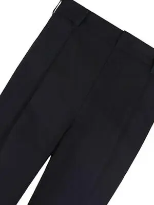 Armani Exchange Pleated Straight-leg Trousers