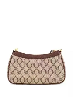 Gucci Ophidia Charm Shoulder Bag Gg Coated Canvas Small Crossbody Bag - Brown