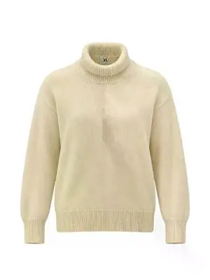 ANDRÈ MAURICE Roll-neck Knitted Sweater - Neutrals