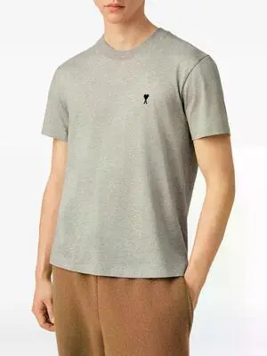 AMI Paris Cotton T-shirt With De Coeur