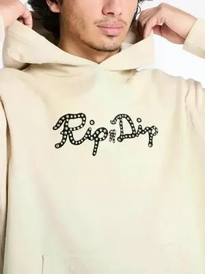 RIPNDIP Distressed Logo-print Hoodie