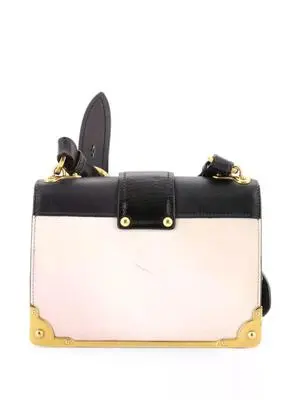 Prada Cahier Leather And Saffiano Leather Small Crossbody Bag