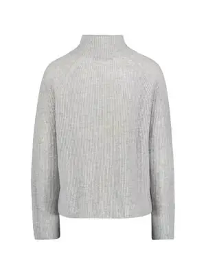 BETTY BARCLAY Ribbed-knit Cashmere Sweater - Grey