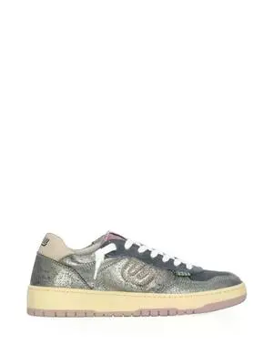 EVENU Laminated-effect Panelled Sneakers - Silver