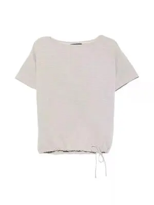 BETTY BARCLAY Drawstring-hem T-shirt - Neutrals