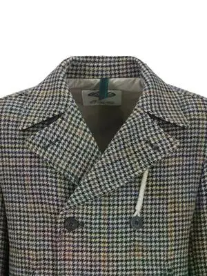 CAMPLIN Houndstooth Double-breasted Coat