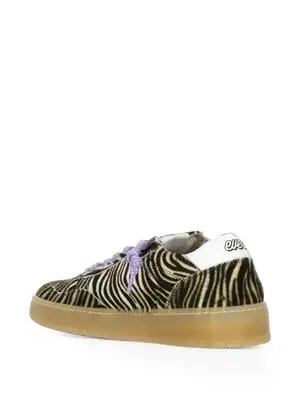 EVENU Zebra-print Low-top Sneakers