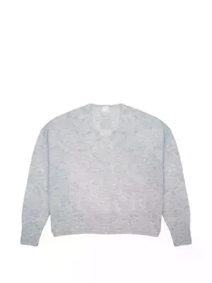 CT PLAGE V-neck Knitted Sweater - Grey