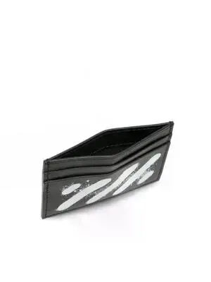 Off-White Diagonals Leather Cardholder