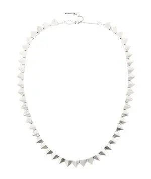 ALLSAINTS Spike Metal Bead Necklace - Silver