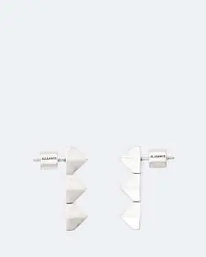 ALLSAINTS Spike Metal Bead Earrings - Silver