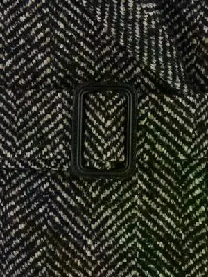 Tagliatore Herringbone Belted Coat