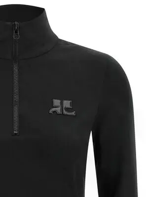 COURREGES Second Skin Logo-patch Sweater