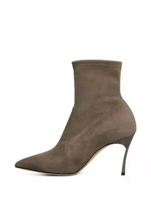 Casadei Pointed-toe Ankle Boots - Brown