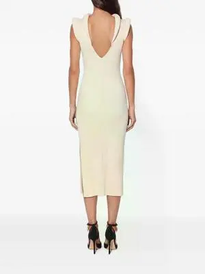 Elisabetta Franchi Knit Dress With 3d Details