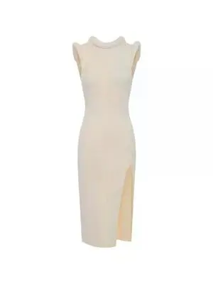Elisabetta Franchi Knit Dress With 3d Details