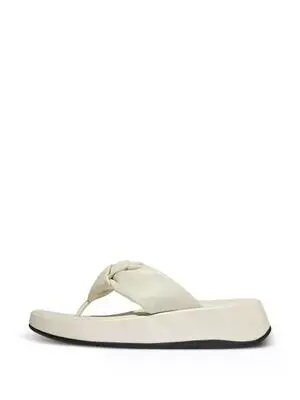 Fitflop F-mode Knot-detail Platform-sole Sandals - Neutrals