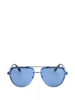 Adidas Pilot-frame Rimless Sunglasses - Blue