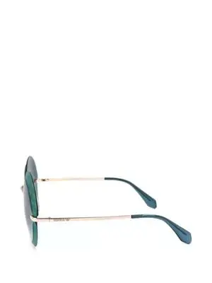 Adidas Round-frame Logo-print Sunglasses