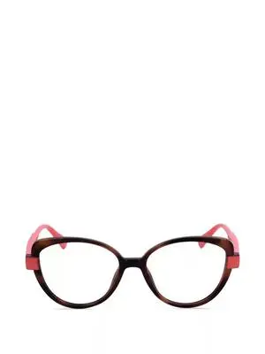 MAX&CO. Tortoiseshell-effect Cat-eye Glasses - Brown