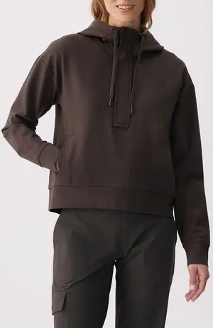LOLE Mindset Half-zip Hoodie Olive