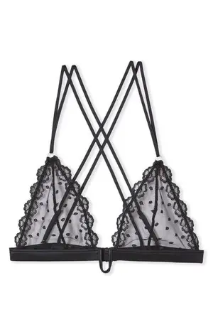 ETAM Eloa Embroidered Triangle Bikini Top