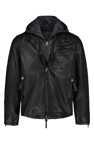 Robert Graham Punch Leather Jacket