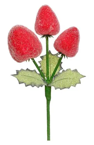 MARK ROBERTS Christmas Strawberry Pick - Red