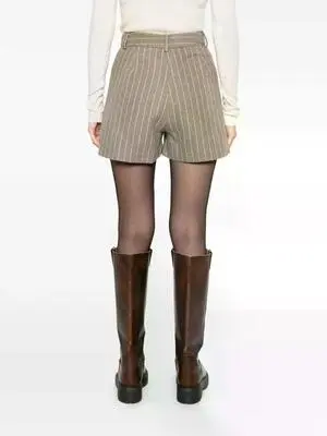 MC2 SAINT BARTH Pinstripe-pattern Pleated Shorts
