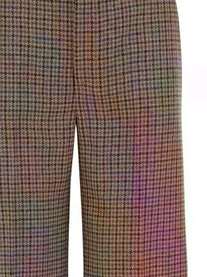 SA SU PHI Checked Wool Trousers