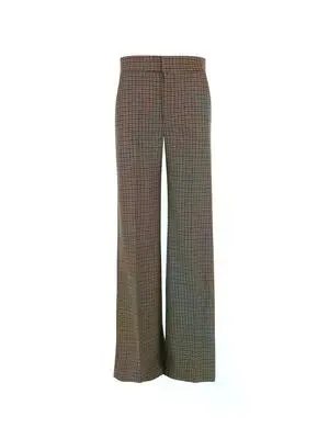 SA SU PHI Checked Wool Trousers