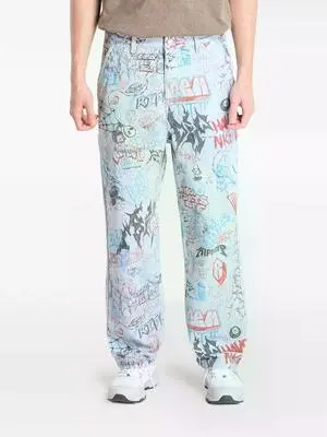 RIPNDIP Marker Wide-fit Graffiti-print Jeans