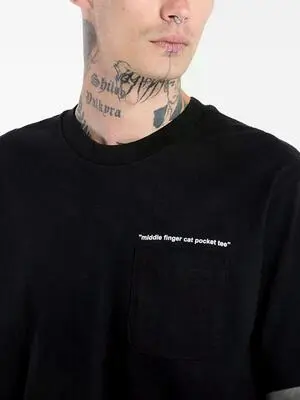 RIPNDIP Slogan-print Pocket T-shirt