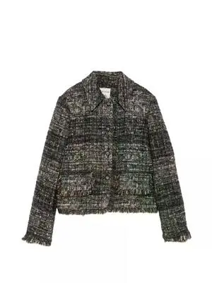 SEMICOUTURE Bouclé Frayed Jacket