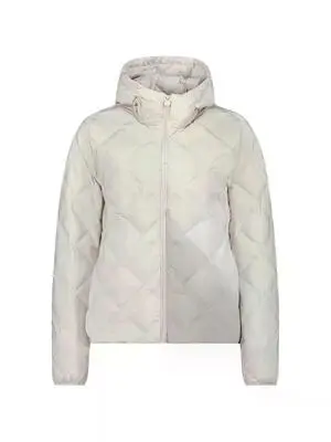 BETTY BARCLAY Quilted Hooded Puffer Jacket - Grey