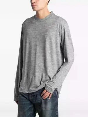 Emporio Armani Logo-embroidered Longsleeved T-shirt