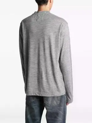 Emporio Armani Logo-embroidered Longsleeved T-shirt