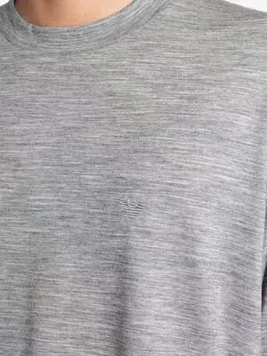 Emporio Armani Logo-embroidered Longsleeved T-shirt