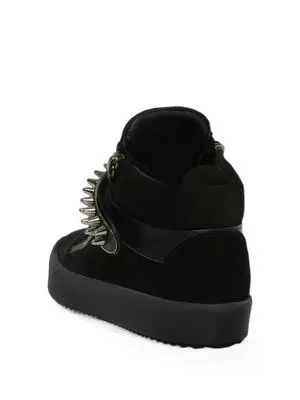 GIUSEPPE ZANOTTI Camoscio Spike-details Sneakers